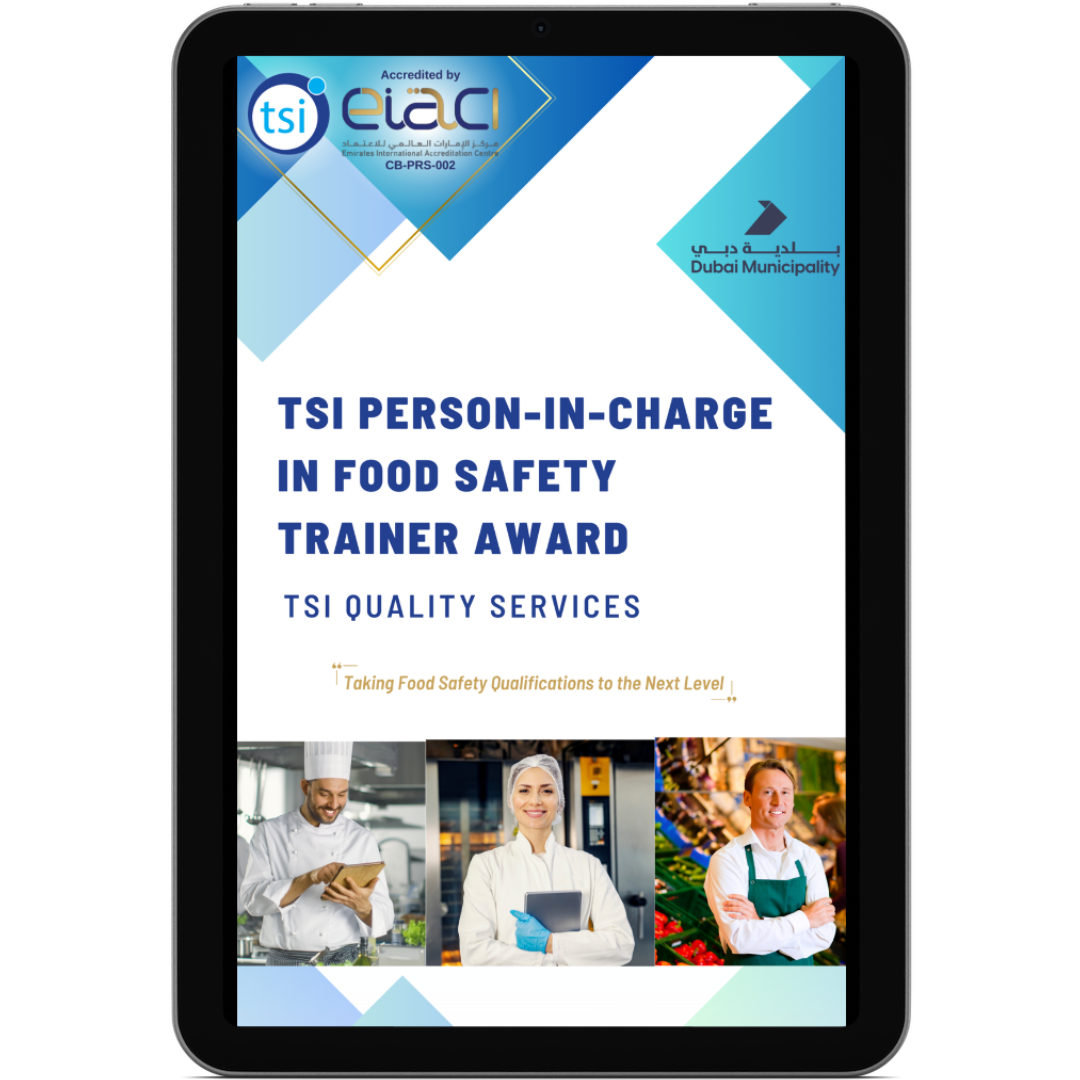 TSI Quality Services TSI Person-In-Charge Train the Trainer Course Training